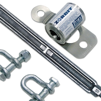 3M Zorbit Energy Absorber Kits, Up to 60 ft Lifeline, Shackles/Fastene ...