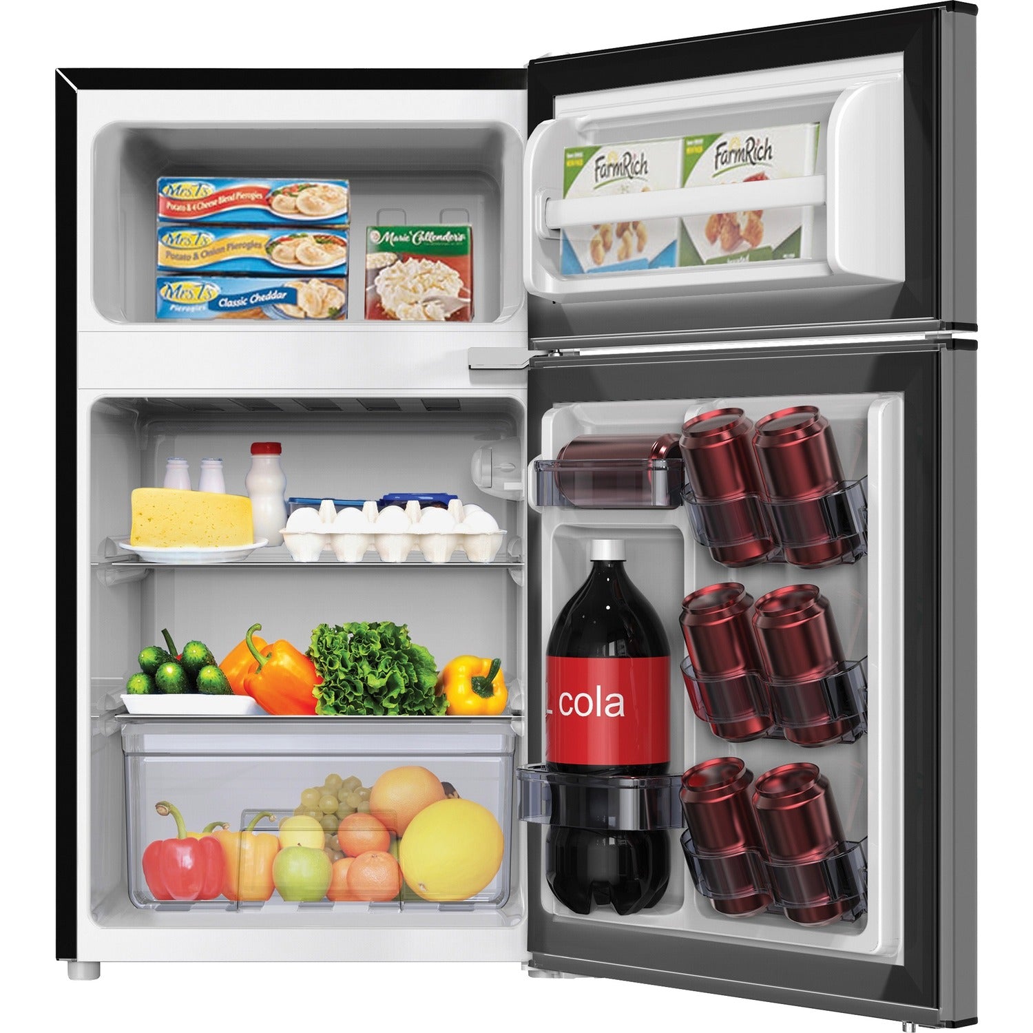Avanti Compact Refrigerator 3.1cft, 2-Dr, 18-3/4" x 19-3/4" x 33-1/2 ...