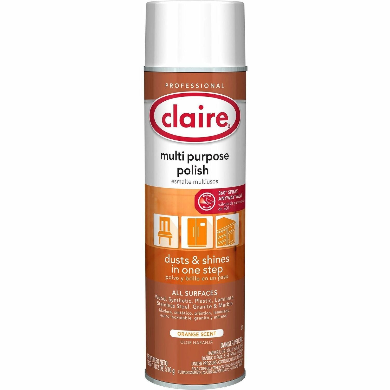 Claire Citra Gloss All Surface Duster/Polish, 18 fl oz (0.6 quart) (CG ...