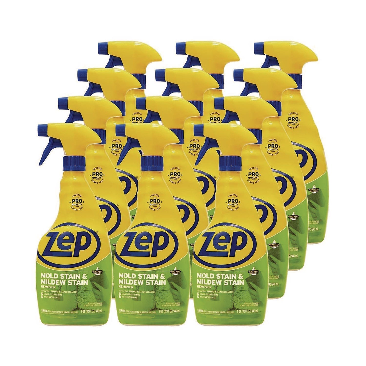 Zep Commercial® Mold Stain and Mildew Stain Remover, 32 oz Spray Bottl ...