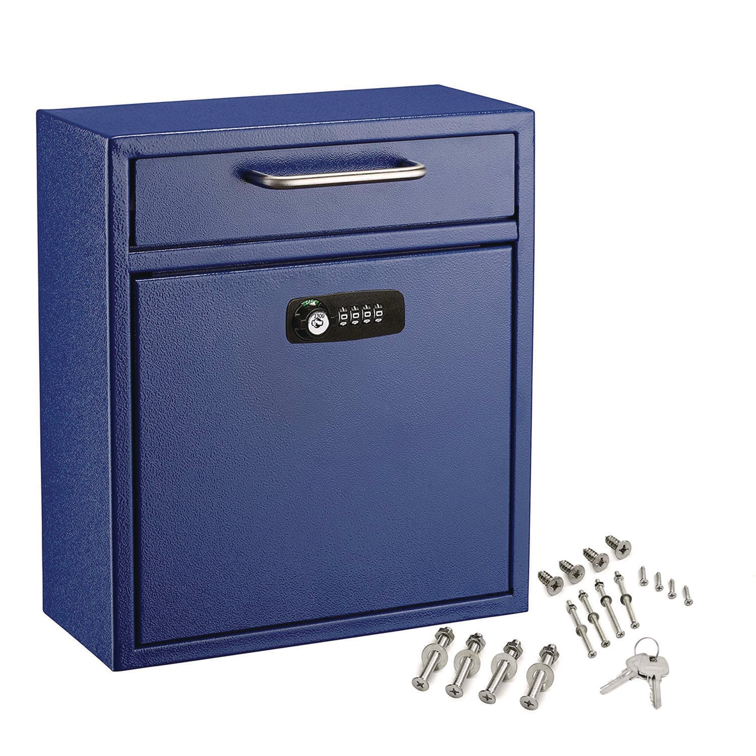 AdirOffice Medium Secure Drop Box Wall Mounted Locking Mail Box with K ...