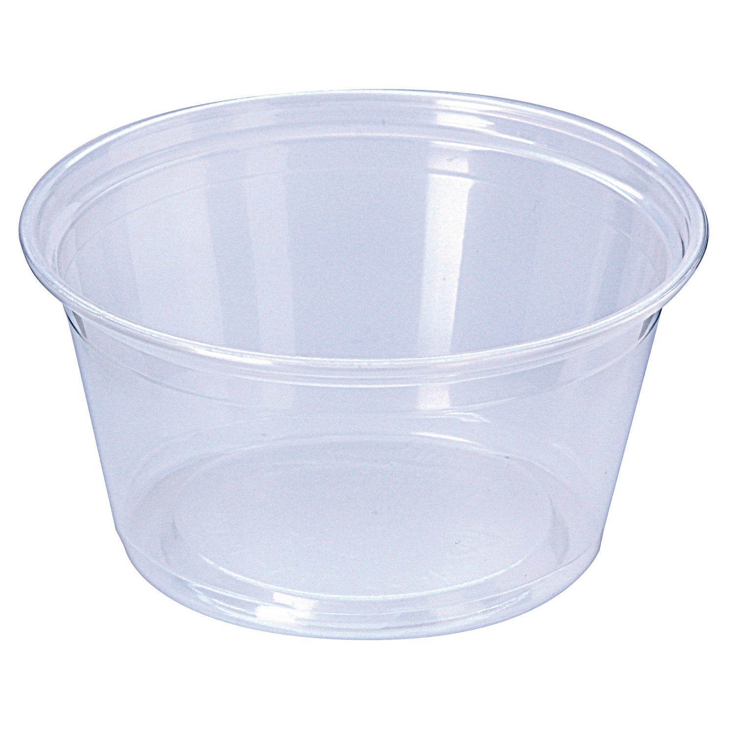 Fabri-Kal® Microwavable Deli Containers, 5 oz, 3.6 Diameter x 1.8 h, C ...