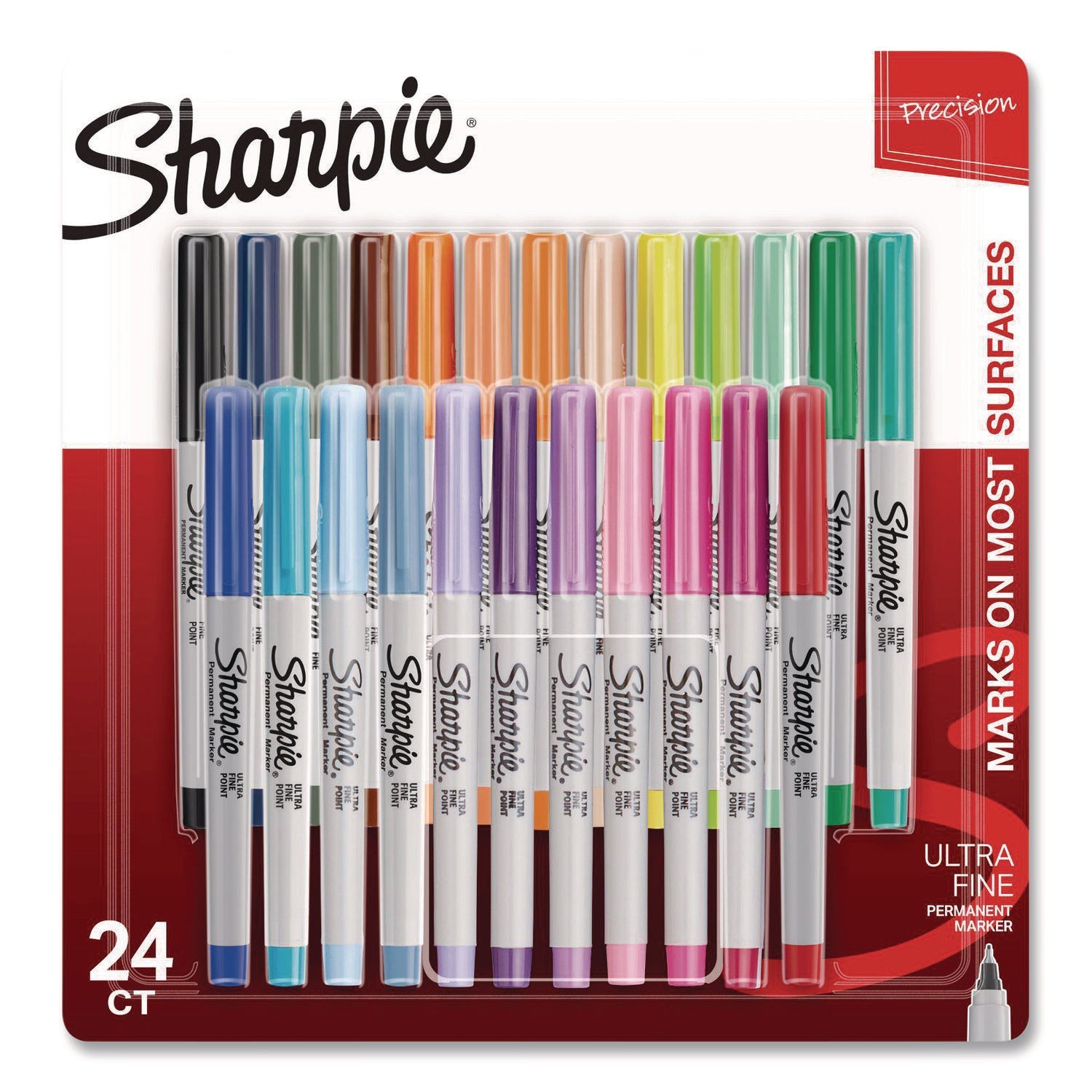 Sharpie® Ultra Fine Tip Permanent Marker, Ultra Fine Needle Tip, Assor ...