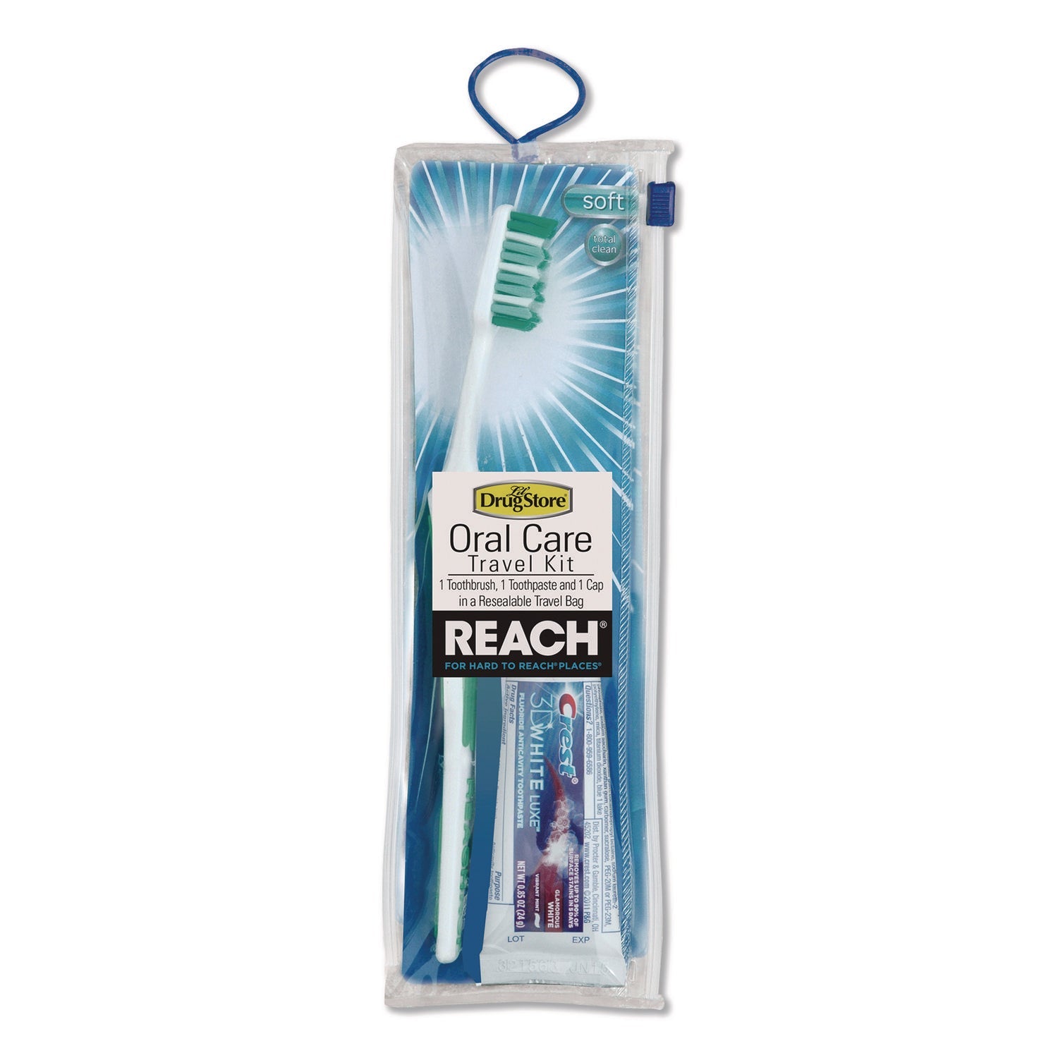 Lil' Drugstore® Oral Care Kit. Toothbrush/Toothpaste in Resealable Pou ...