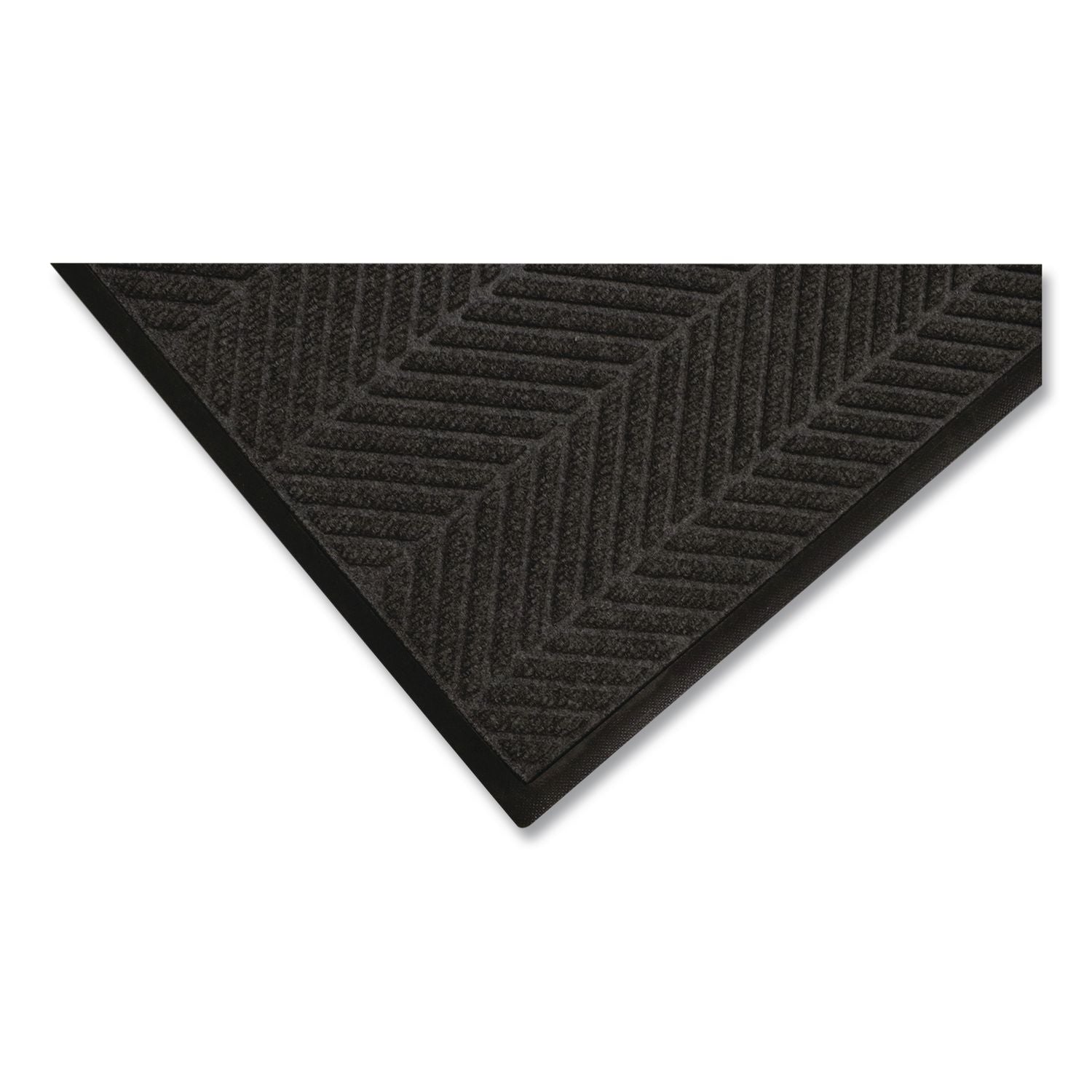 M+A Matting WaterHog Max Herringbone Classic Mat, Rectangular, Black S ...