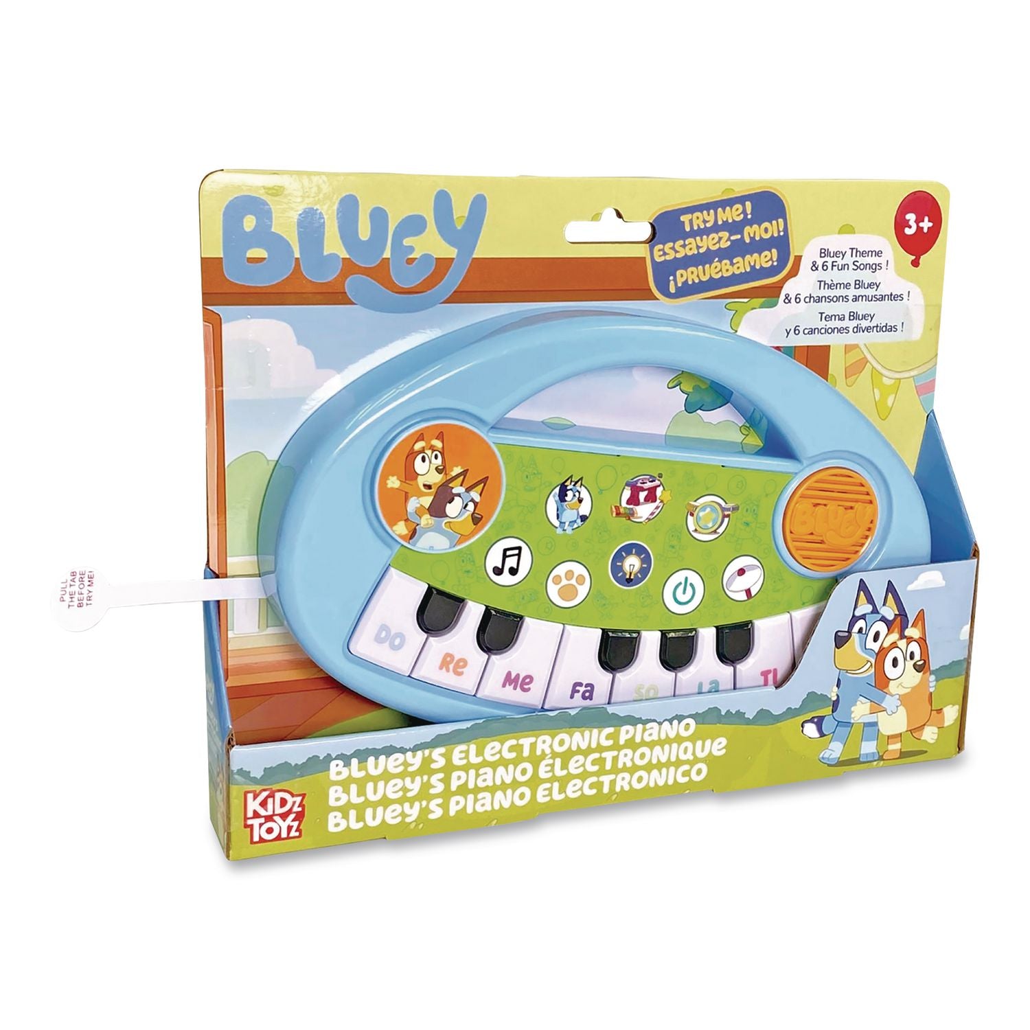 Bluey Music Time Band Electric Piano, Ages 3 and Up, Blue/Green/White ...