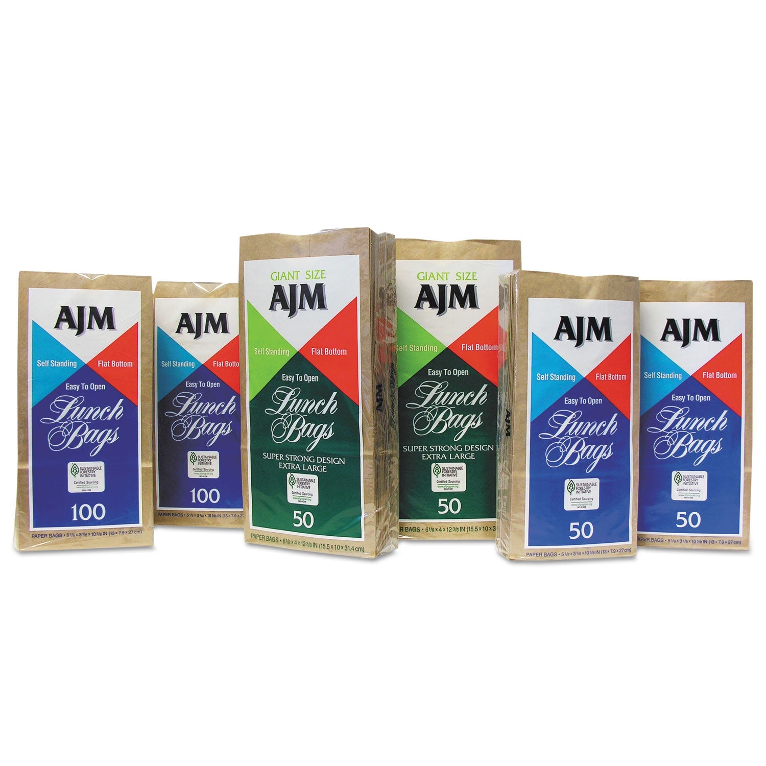 General Standard Paper Lunch Bags, 5.13" x 10.38", Kraft, 1,200 Bags ...