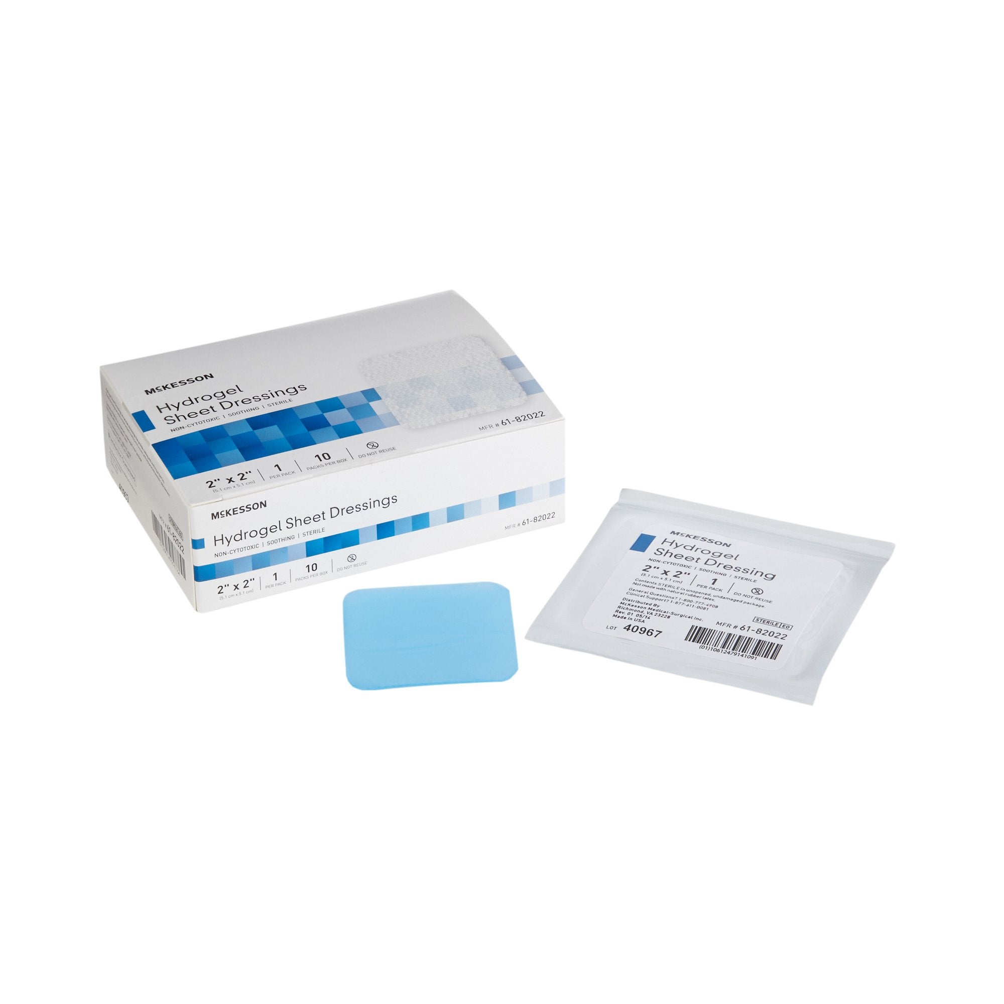 McKesson Hydrogel Wound Dressing Sheet 2 X 2 Inch Sterile (494192_CS ...