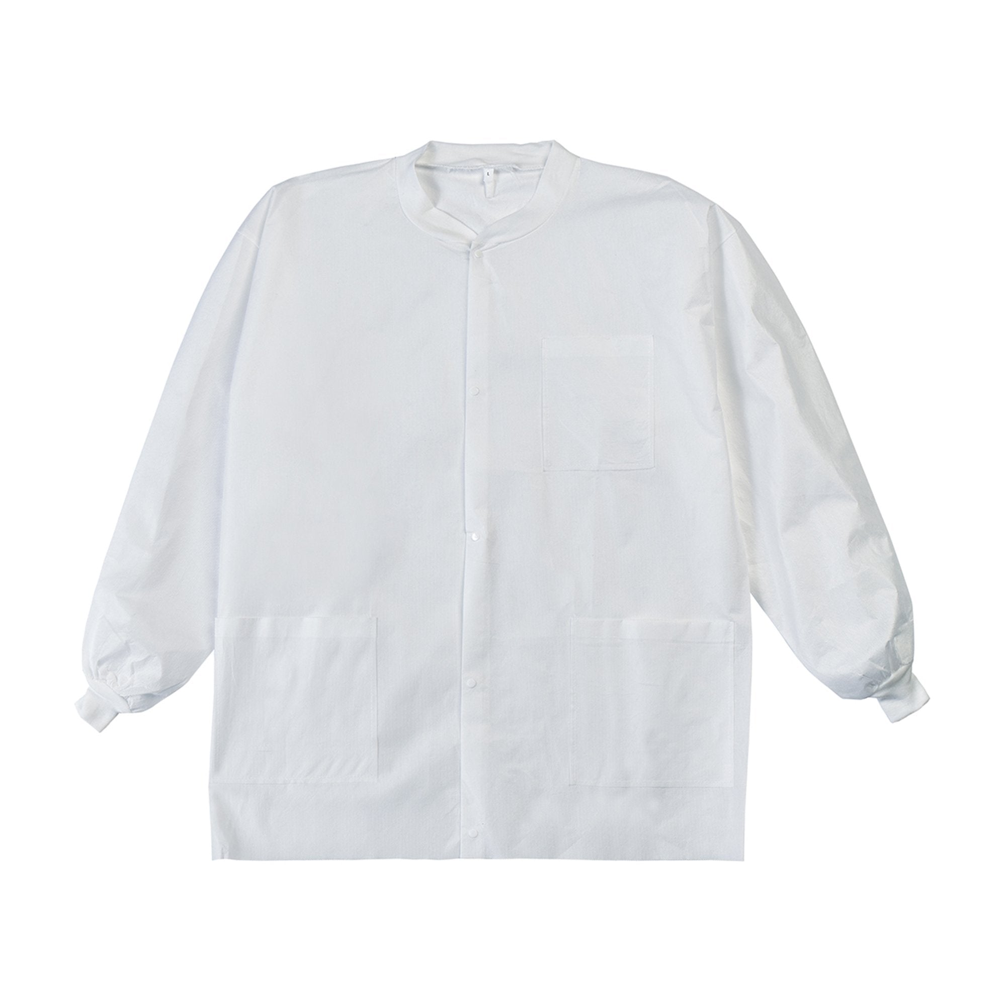 LabMates® Lab Jacket White Medium Hip Length SMS Disposable (1149946_C ...