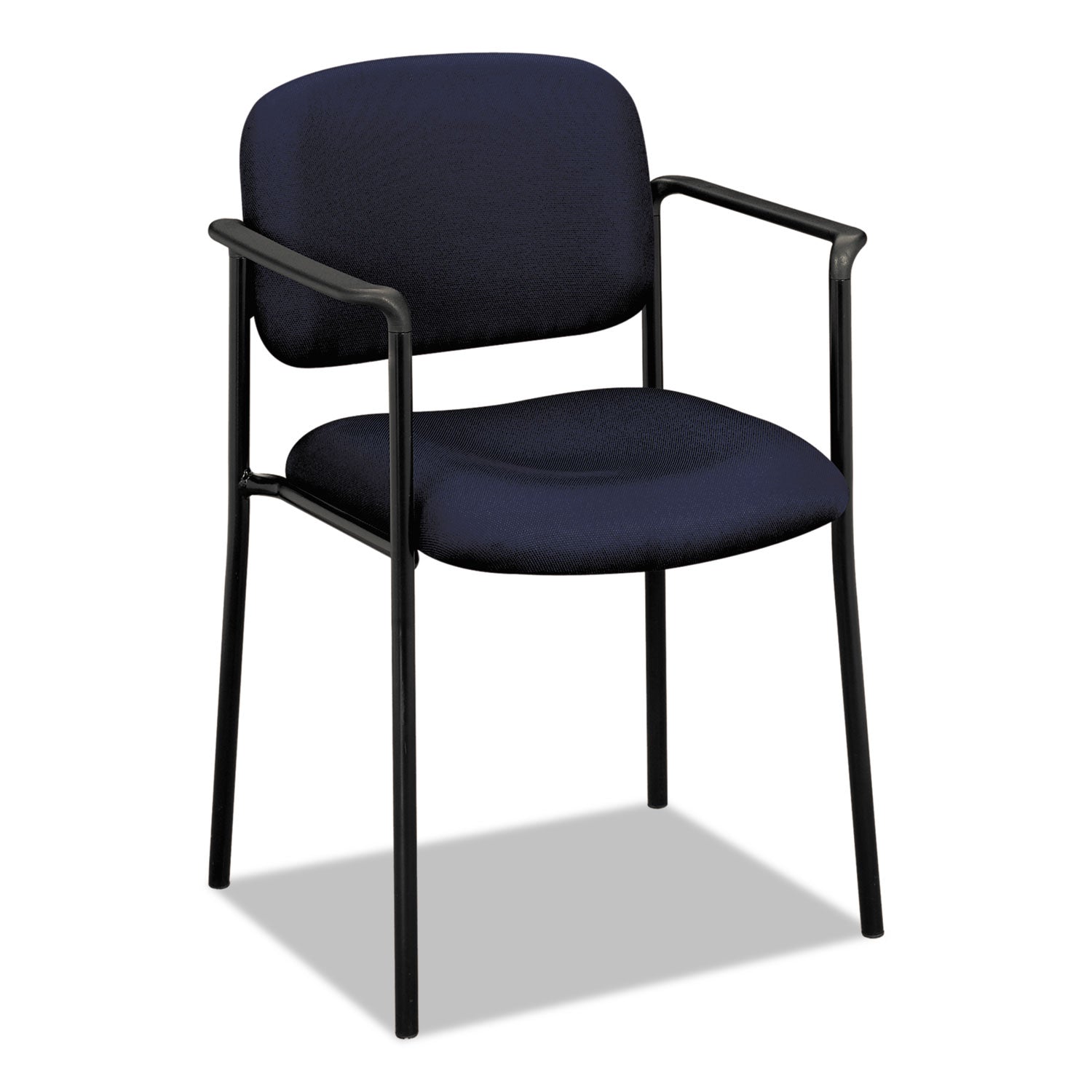 HON® VL616 Stacking Guest Chair with Arms, Fabric Upholstery, 23.25" x ...
