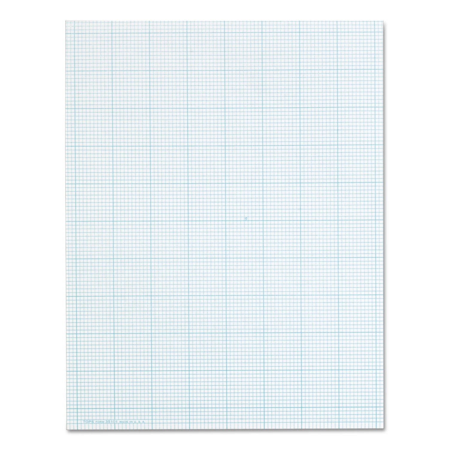 TOPS™ Cross Section Pads, Cross-Section Quadrille Rule (10 sq/in, 1 sq ...