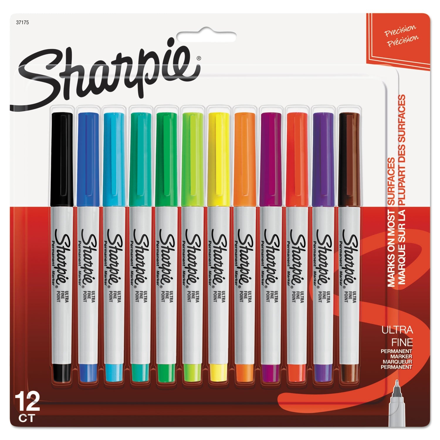 Sharpie® Ultra Fine Tip Permanent Marker, Ultra-Fine Needle Tip, Assor ...