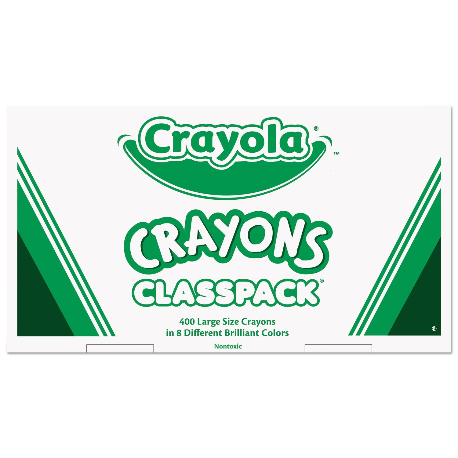 Crayola® Classpack Large Size Crayons, 50 Each of 8 Colors, 400/Box (C ...