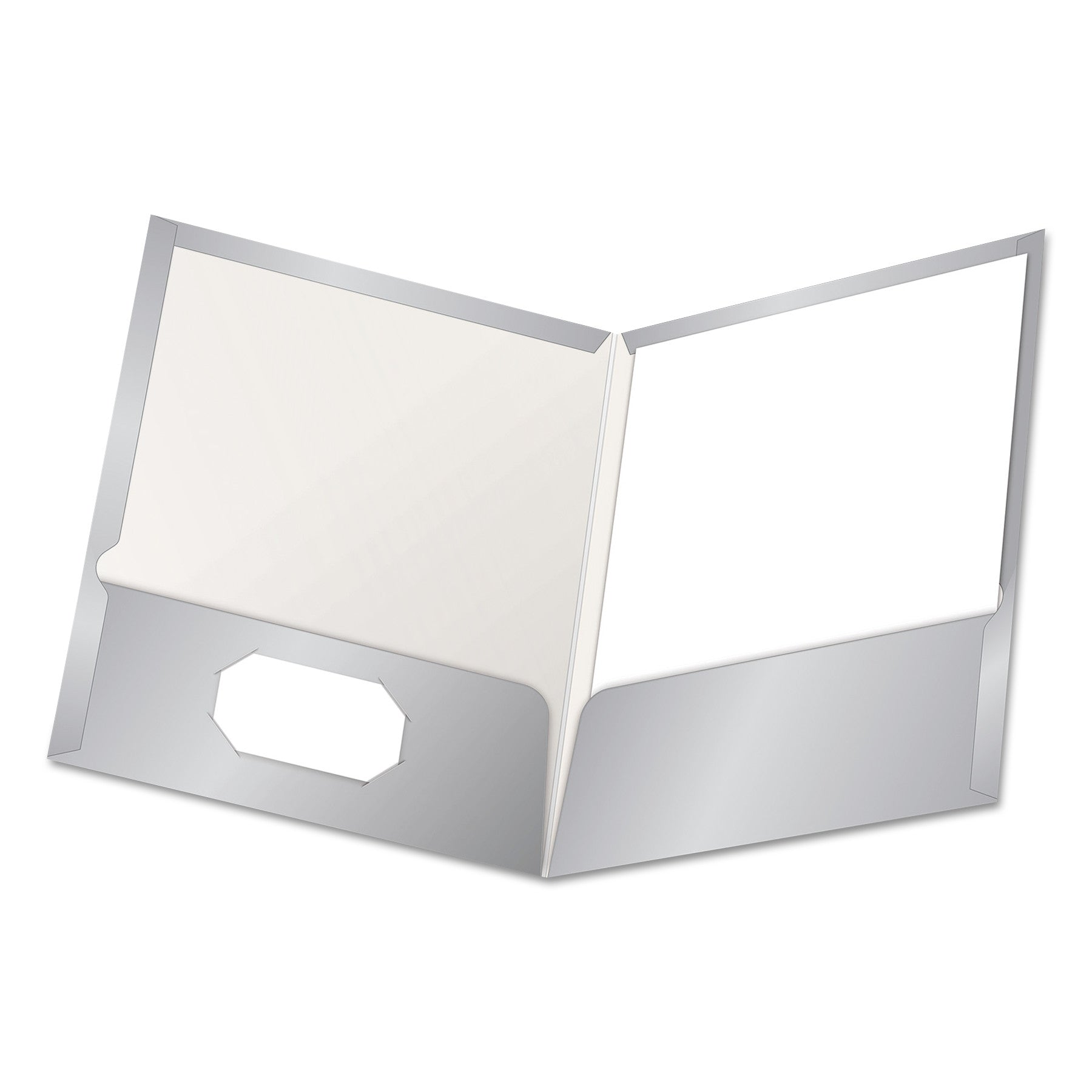 Oxford™ High Gloss Laminated Paperboard Folder, 100-Sheet Capacity, 11 ...