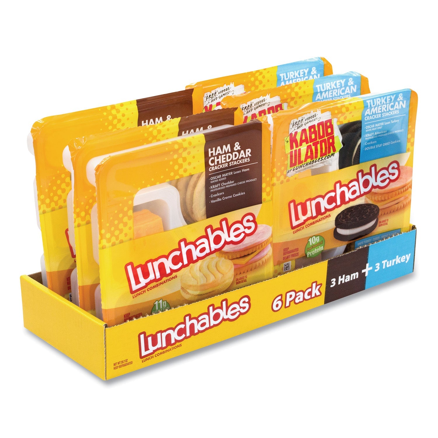 Oscar Mayer Lunchables Variety Pack, Turkey/American and Ham/Cheddar ...
