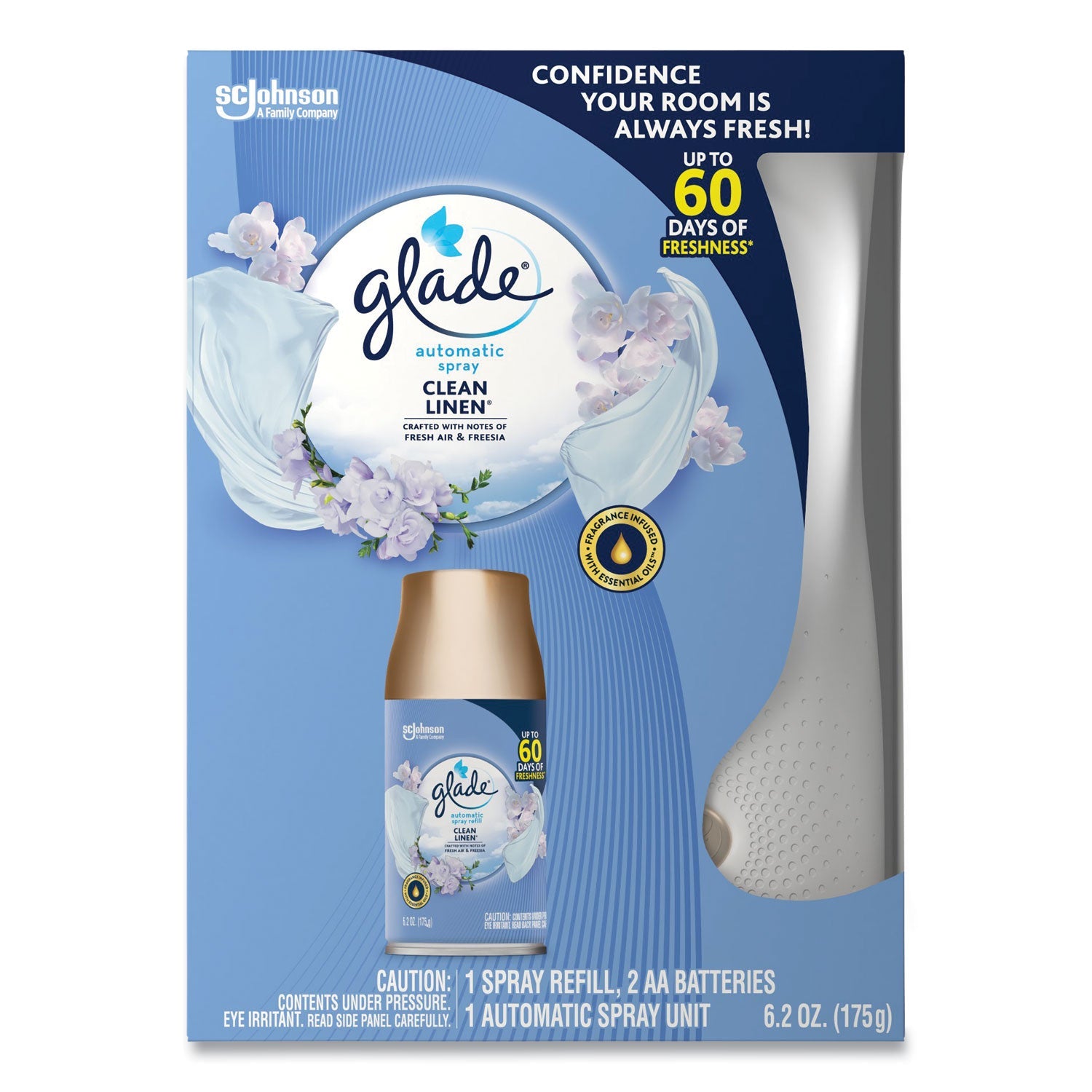 Glade® Automatic Spray Starter Kit, Spray Unit and Refill, White/Gold ...