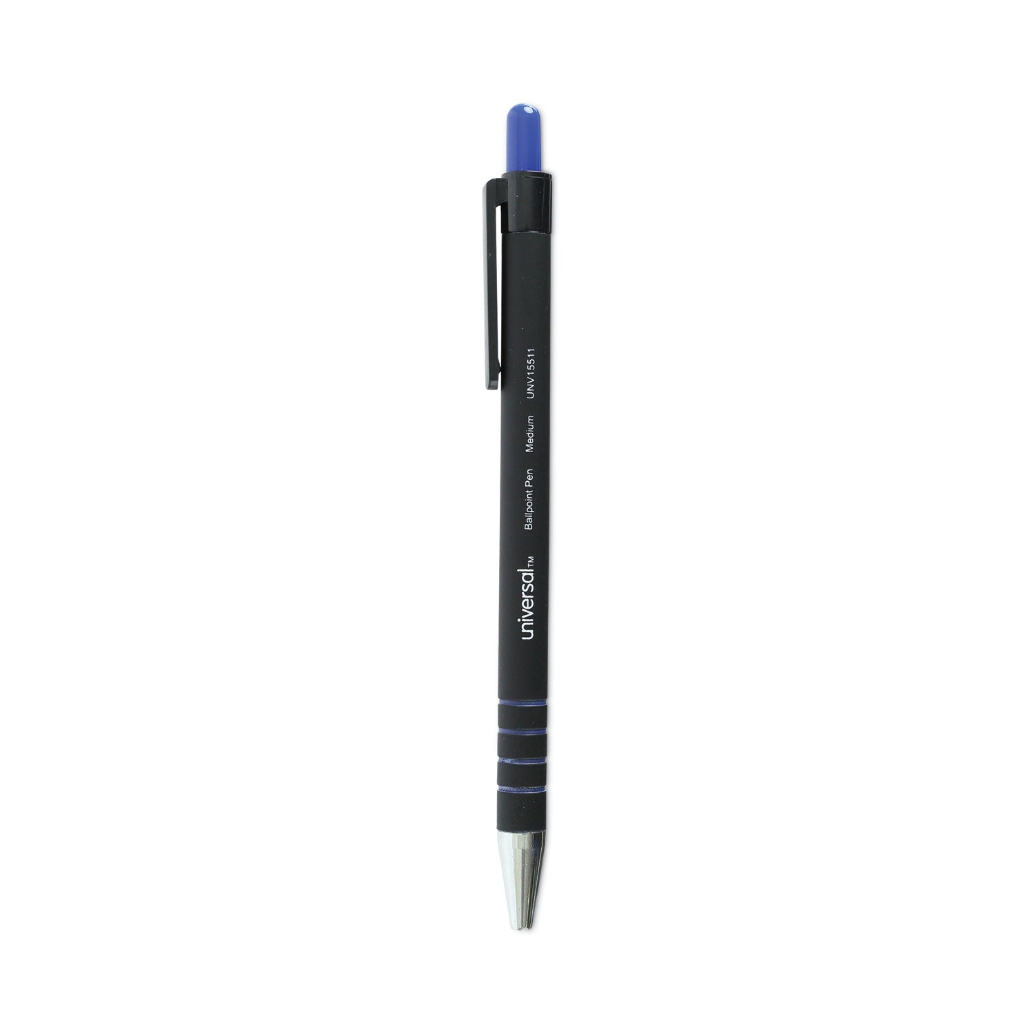 Universal™ Ballpoint Pen, Retractable, Medium 1 mm, Blue Ink, Blue Bar ...