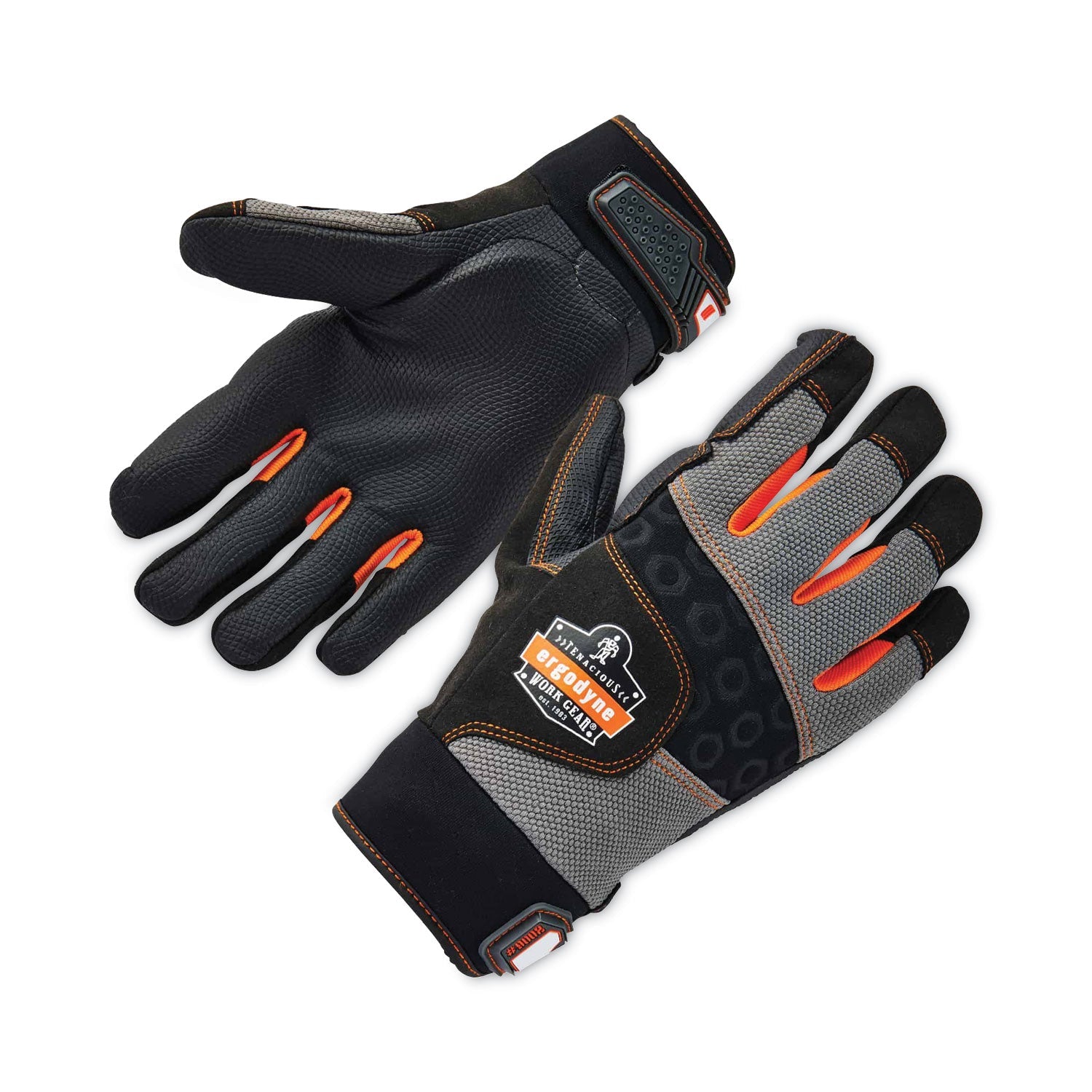ergodyne® ProFlex 9002 Certified Full-Finger Anti-Vibration Gloves, Bl ...