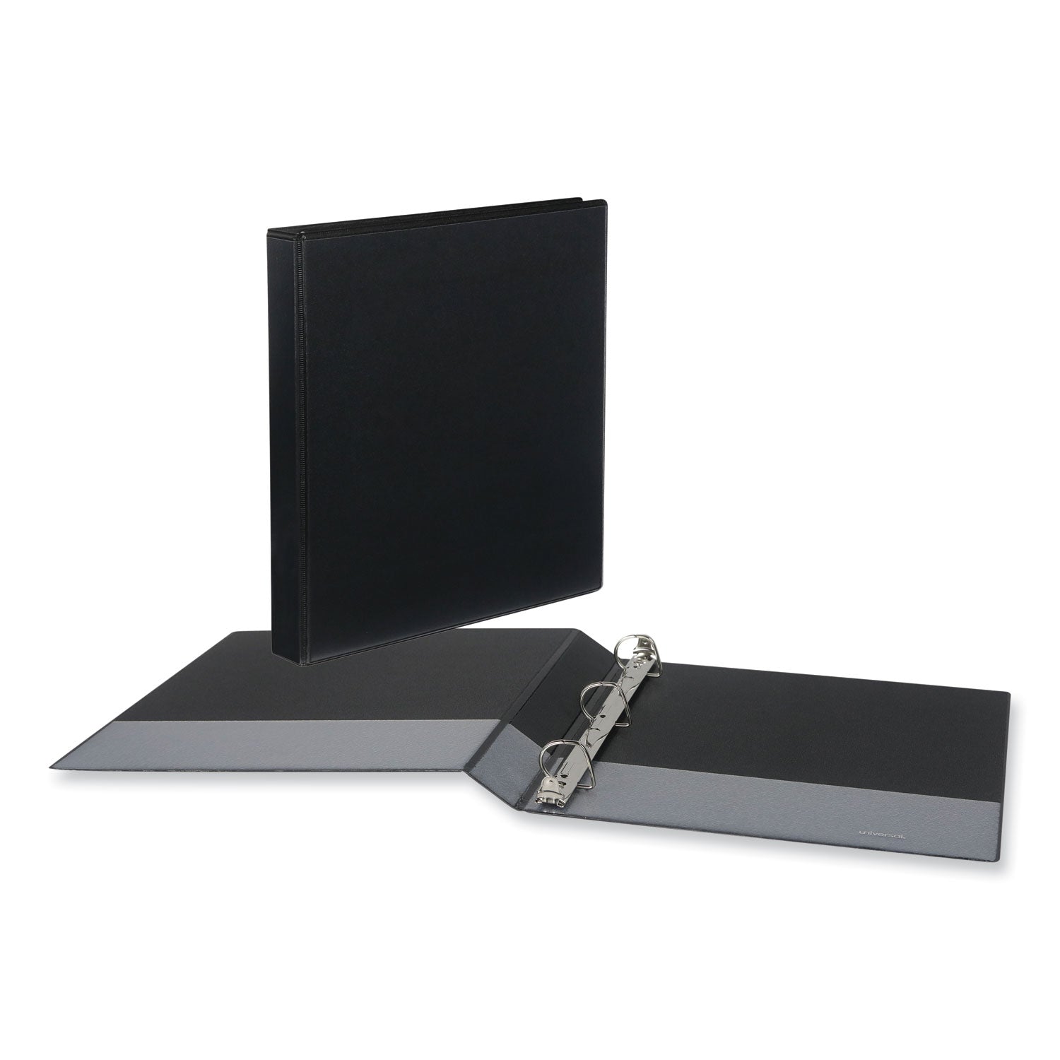 Universal® Slant D-Ring View Binder, 3 Rings, 1" Capacity, 11 x 8.5, B ...