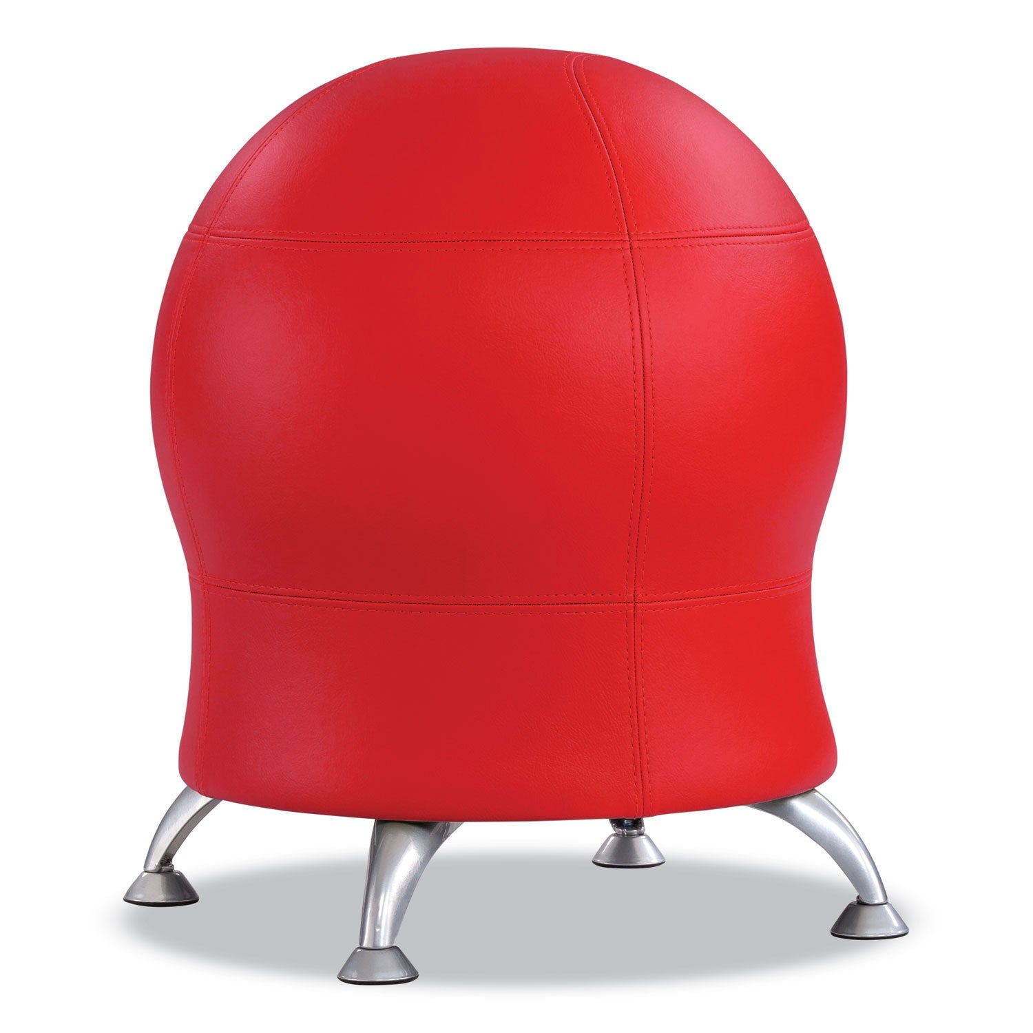Safco® Zenergy Ball Chair, Backless, Supports Up to 250 lb, Red Vinyl ...