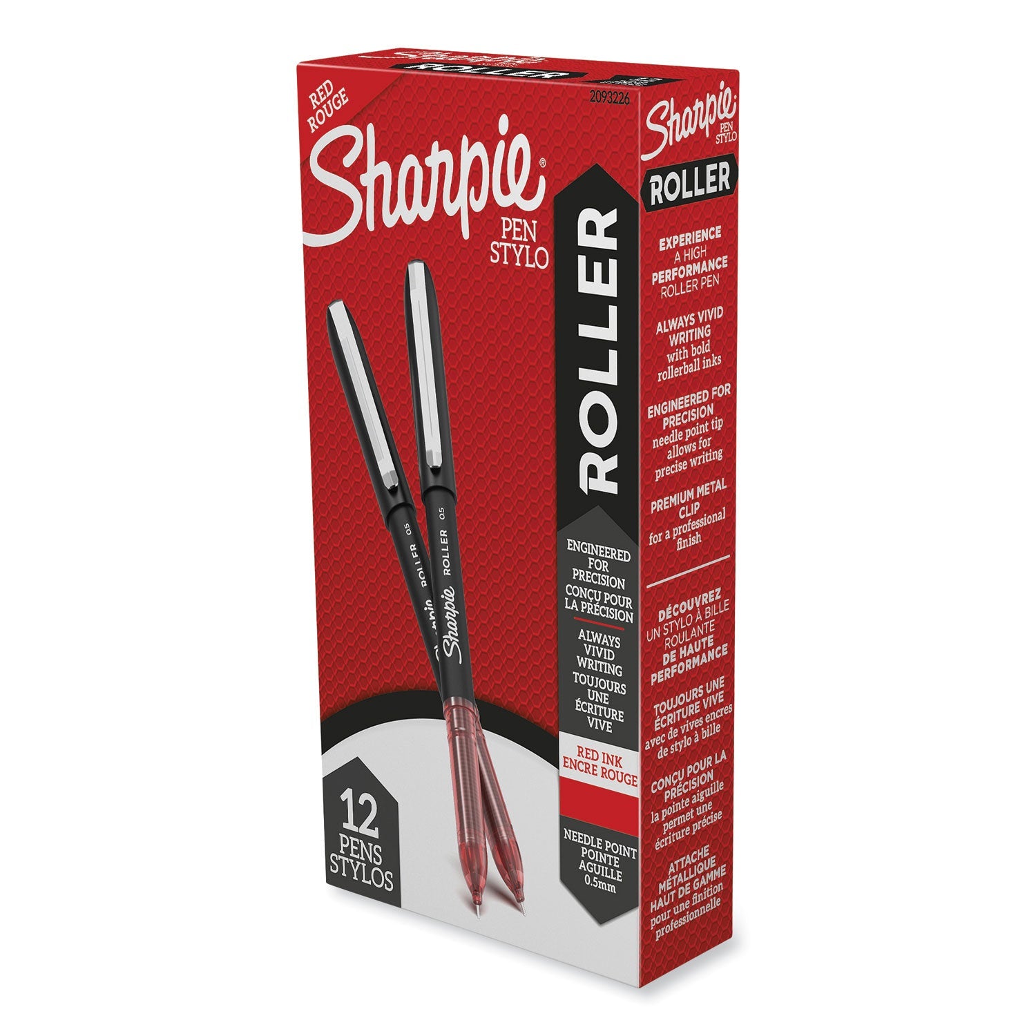 Sharpie® Roller Professional Design Roller Ball Pen, Stick, Fine 0.5 m ...