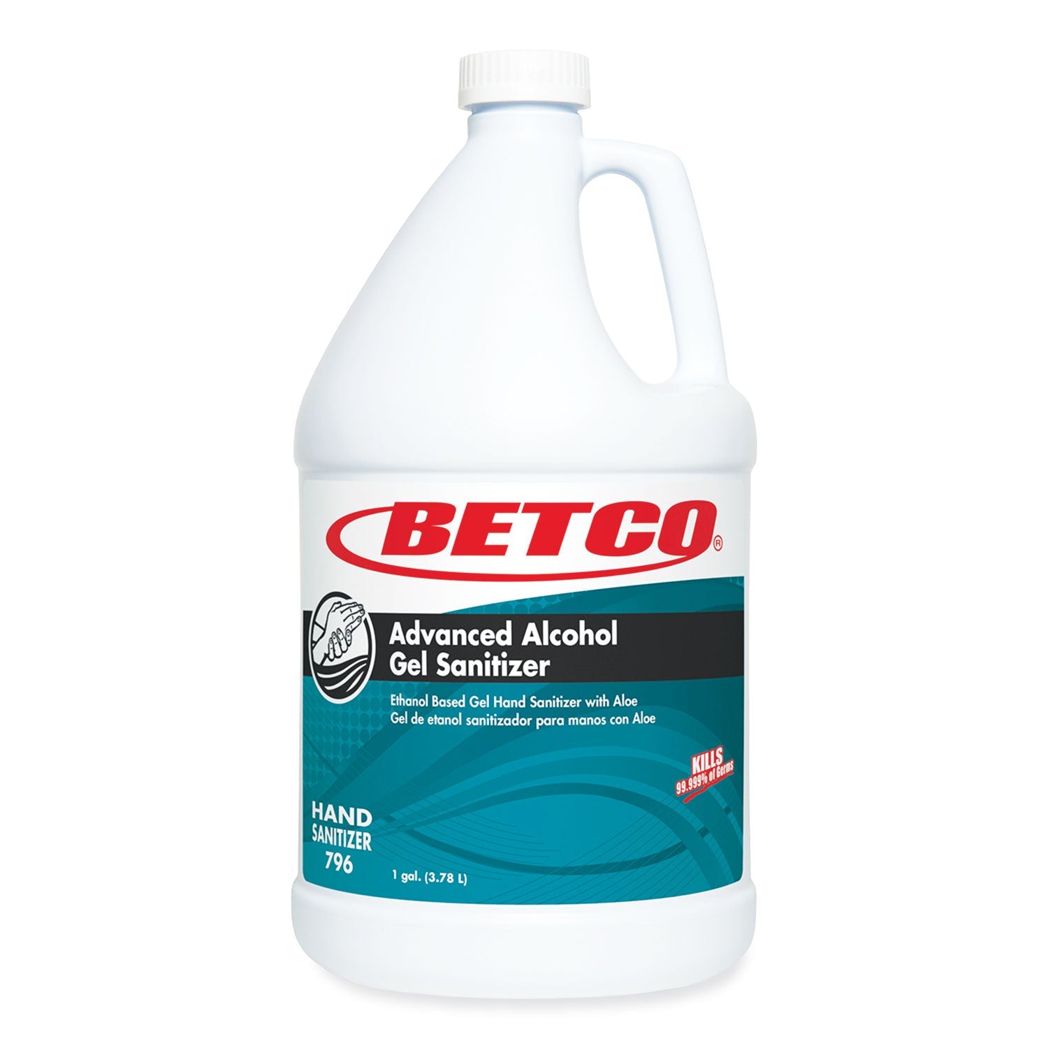 Betco® Advanced Gel Hand Sanitizer, 1 gal Bottle, Light Fresh Scent, 4 ...