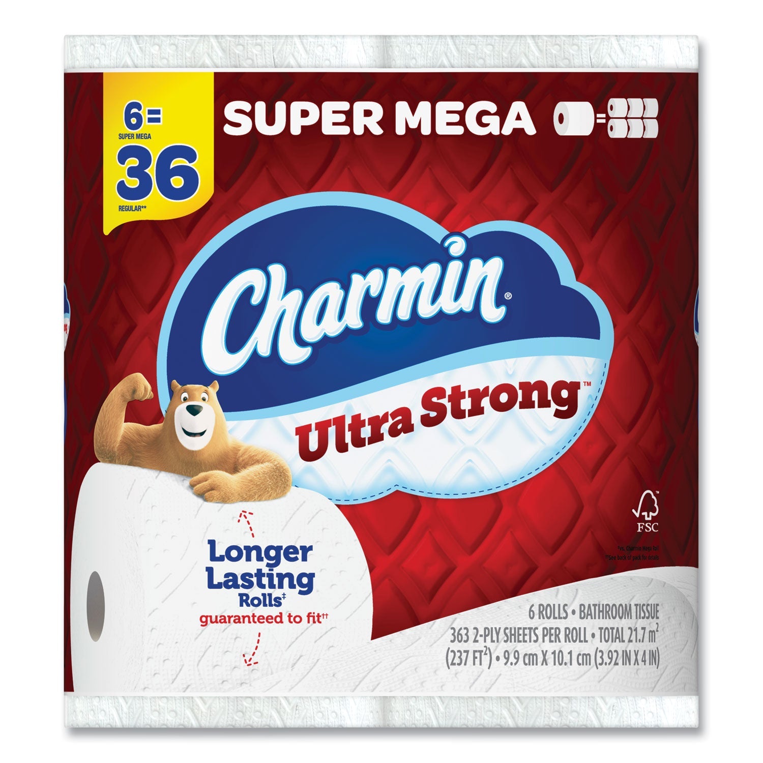 Charmin® Ultra Strong Bathroom Tissue, Super Mega Rolls, Septic Safe ...
