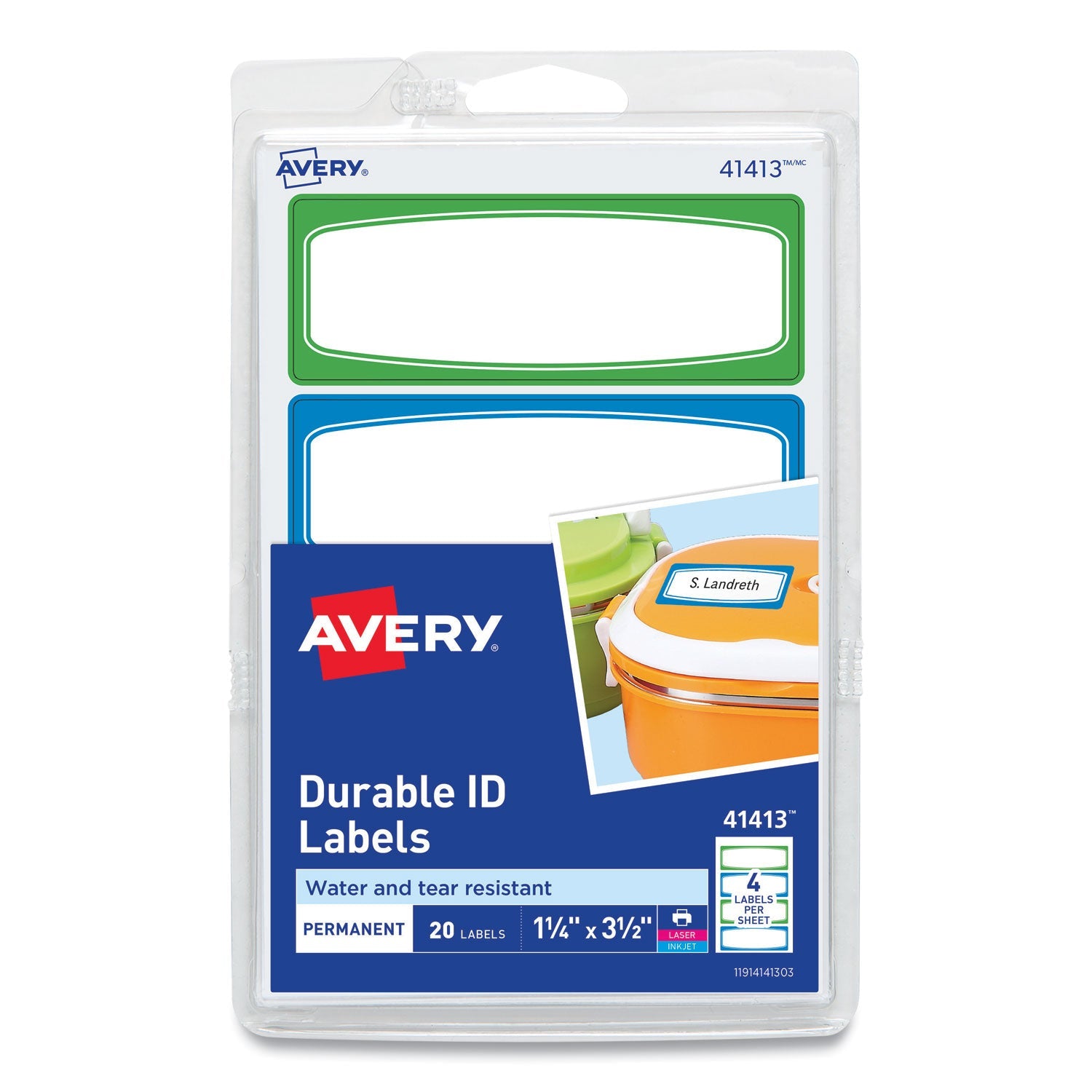 Avery® Avery Kids Handwritten Identification Labels, 3.5 x 1.25, Assor ...