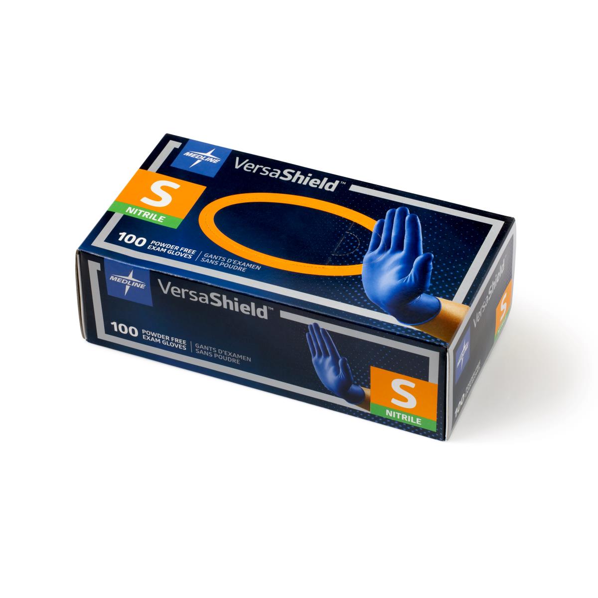 VersaShield Textured Powder-Free Nitrile Exam Gloves, Size S, 1000/CS ...
