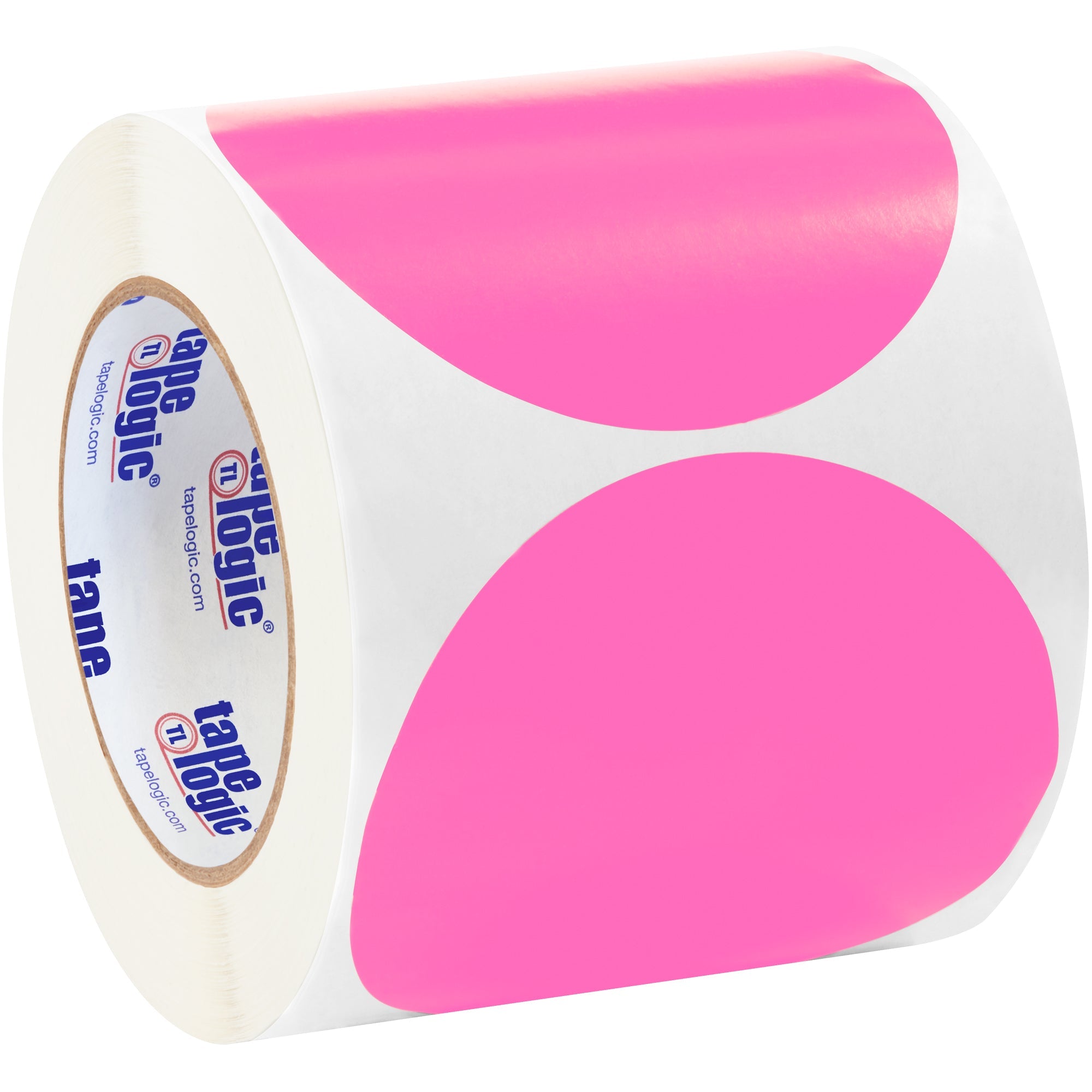 4" Fluorescent Pink Inventory Circle Labels (DL615K) – GoodEarth Health