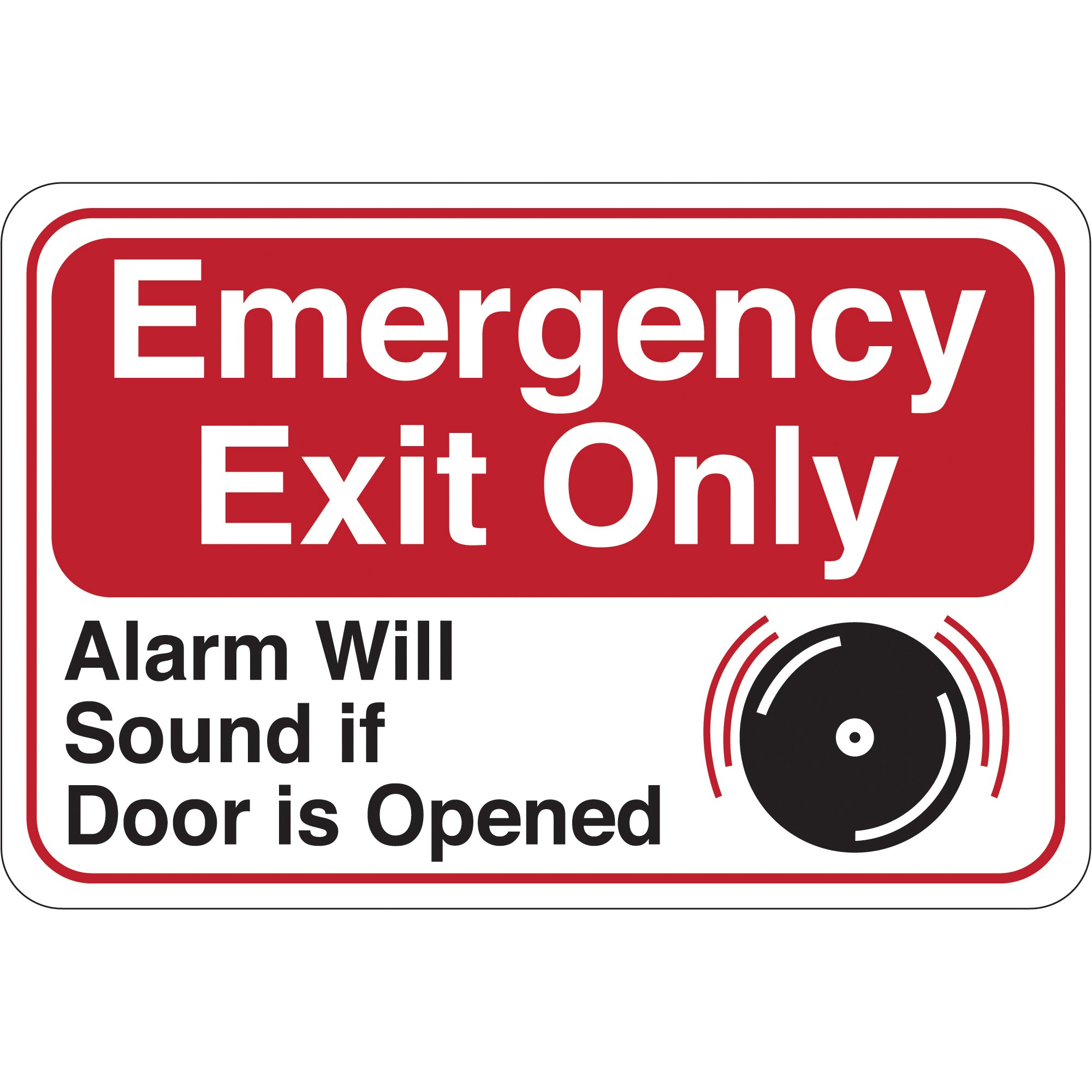 "Emergency Exit Only..." 6 x 9" Facility Sign (SN200) – GoodEarth Health