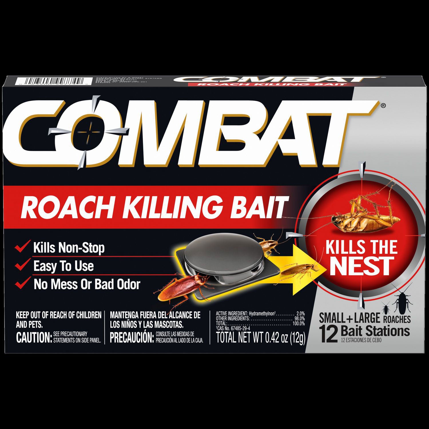 Combat Roach Bait Insecticide, 0.42 oz, 12/Pack, 10 Packs/Carton (DIA0 ...
