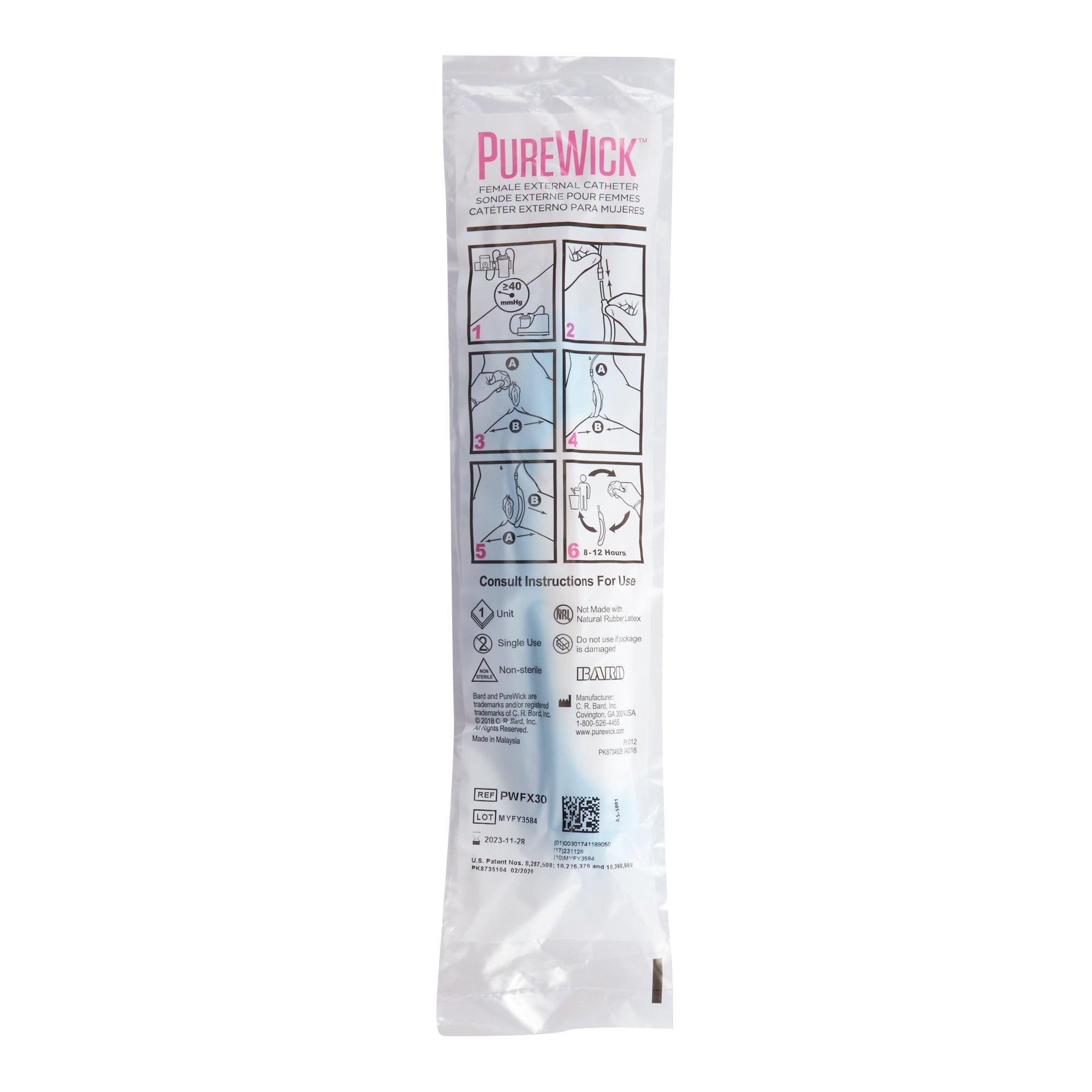 PureWick™ Female External Catheter 10 L X1.5 W Inch (1158749_CS ...