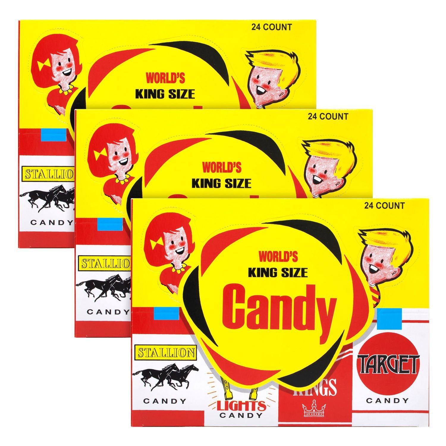 World Confections Candy Cigarettes, 24/Box, 3 Boxes/Carton (GRR6000406 ...